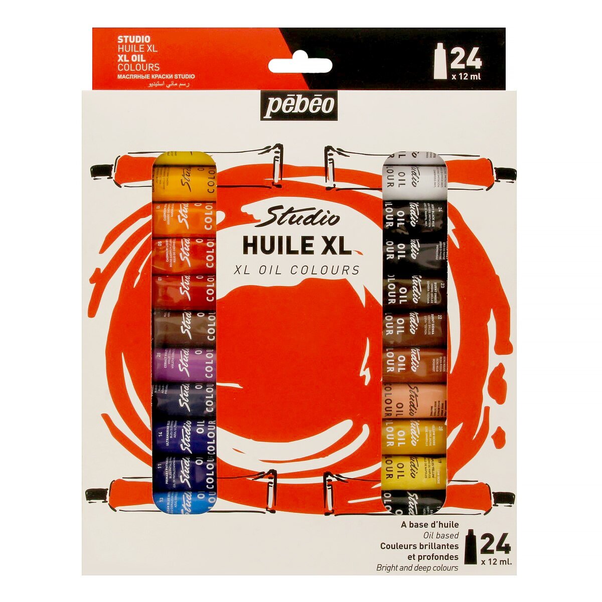 Краска масляная Pebeo XL, 24 цвета*12 мл