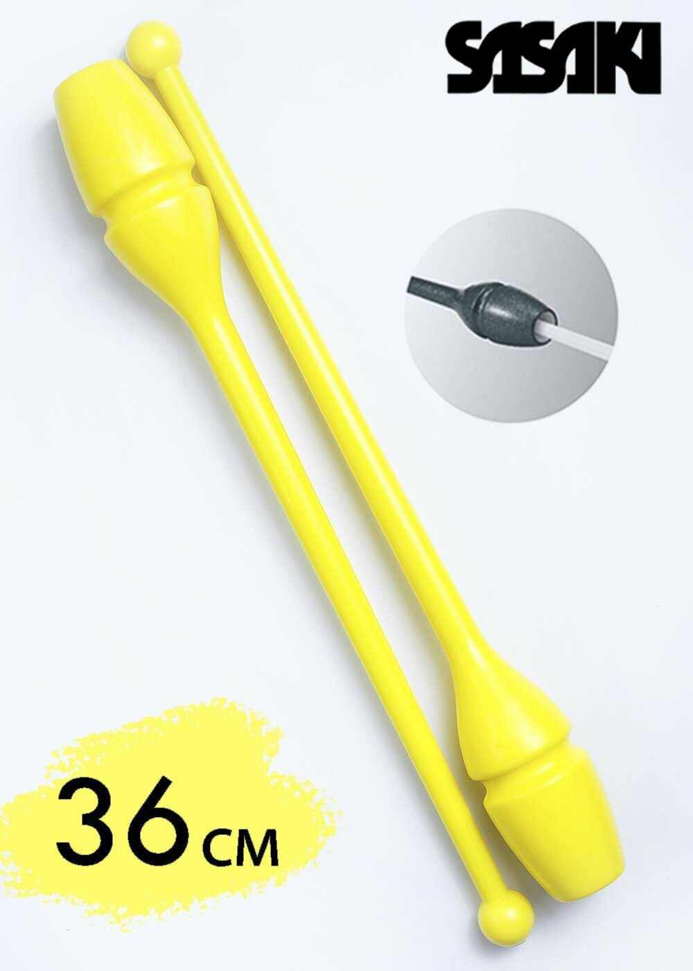 Булавы SASAKI MJ-38H 36см. BRY(Жёлтый)