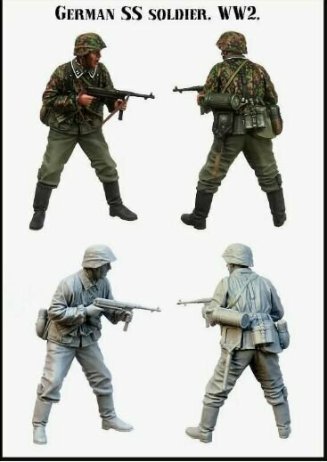 EM-35172 - SS Soldier фигура для моделирования Evolution miniatures масштаб 1/35