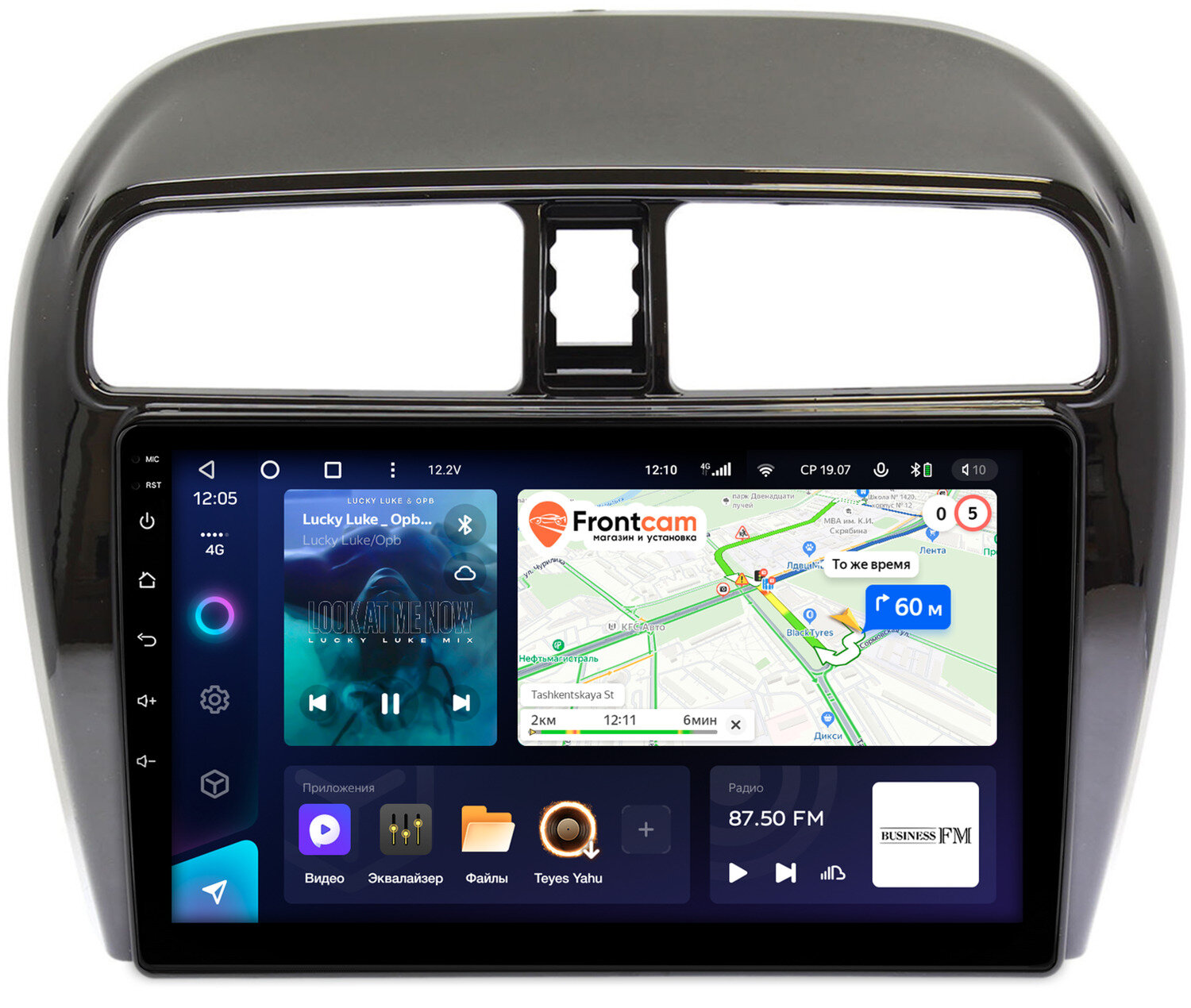 Штатная магнитола Teyes CC3 4/64 9" RM-9-129 Mitsubishi Mirage 6 2012-2026 Android 10 (4G-SIM, DSP, QLed)
