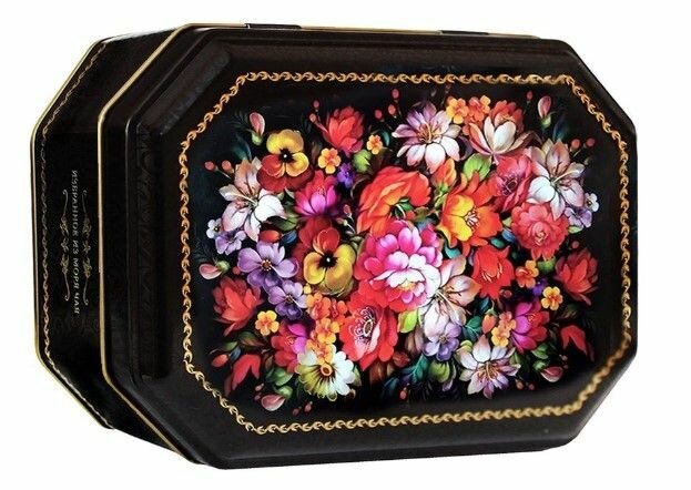 Избранное из моря ЧАЯ Чай черный, цейлонский, в шкатулке Русская роспись, 75 грамм