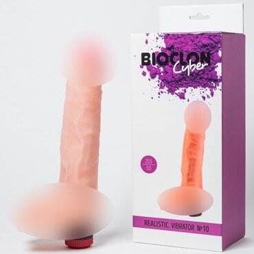 863155 Bioclon Cyber реалистичный вибратор № 10. С мошонкой