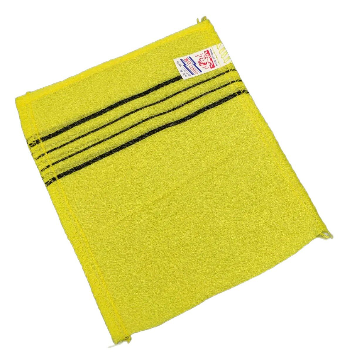 Bath Towel Мочалка-варежка для душа с пилинг-эффектом, однослойная, жёлтый