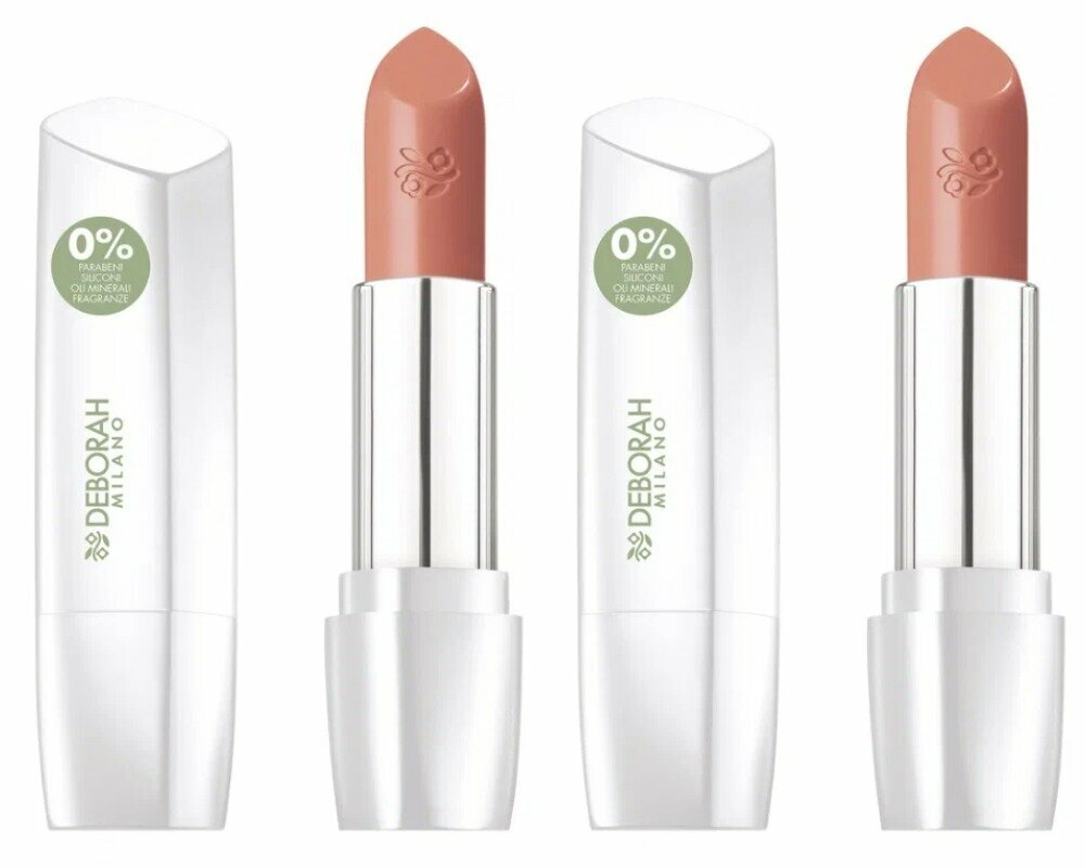 Помада для губ Deborah Milano Formula Pura Lipstick, тон 01 Классический нюд, 4,4 гр, 2 шт