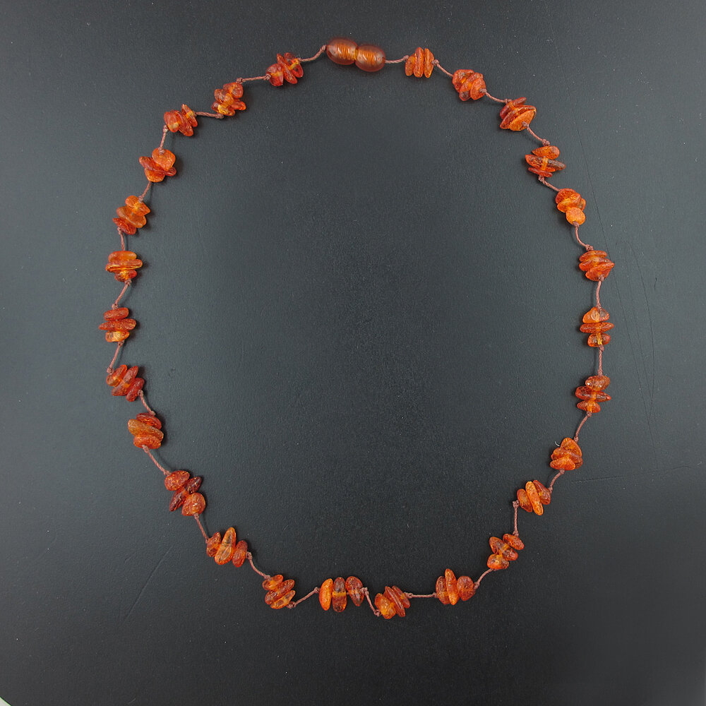 Колье, янтарь