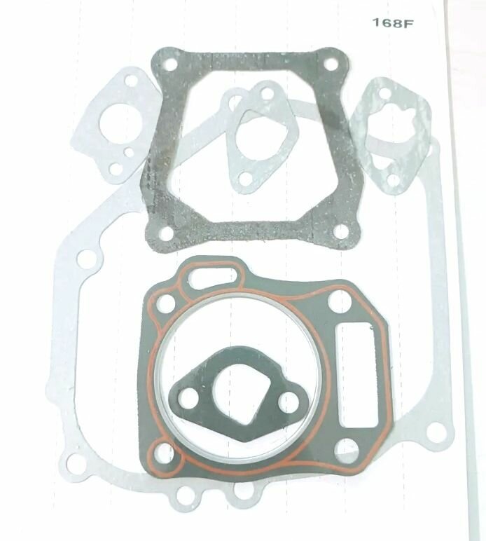 Прокладки двигателя 6-6,5 Л. С. Honda GX160-GX200, Lifan 168F (комплект) для мотоблока, генератора, снегоуборщика, виброплиты, мотопомпы и пр.