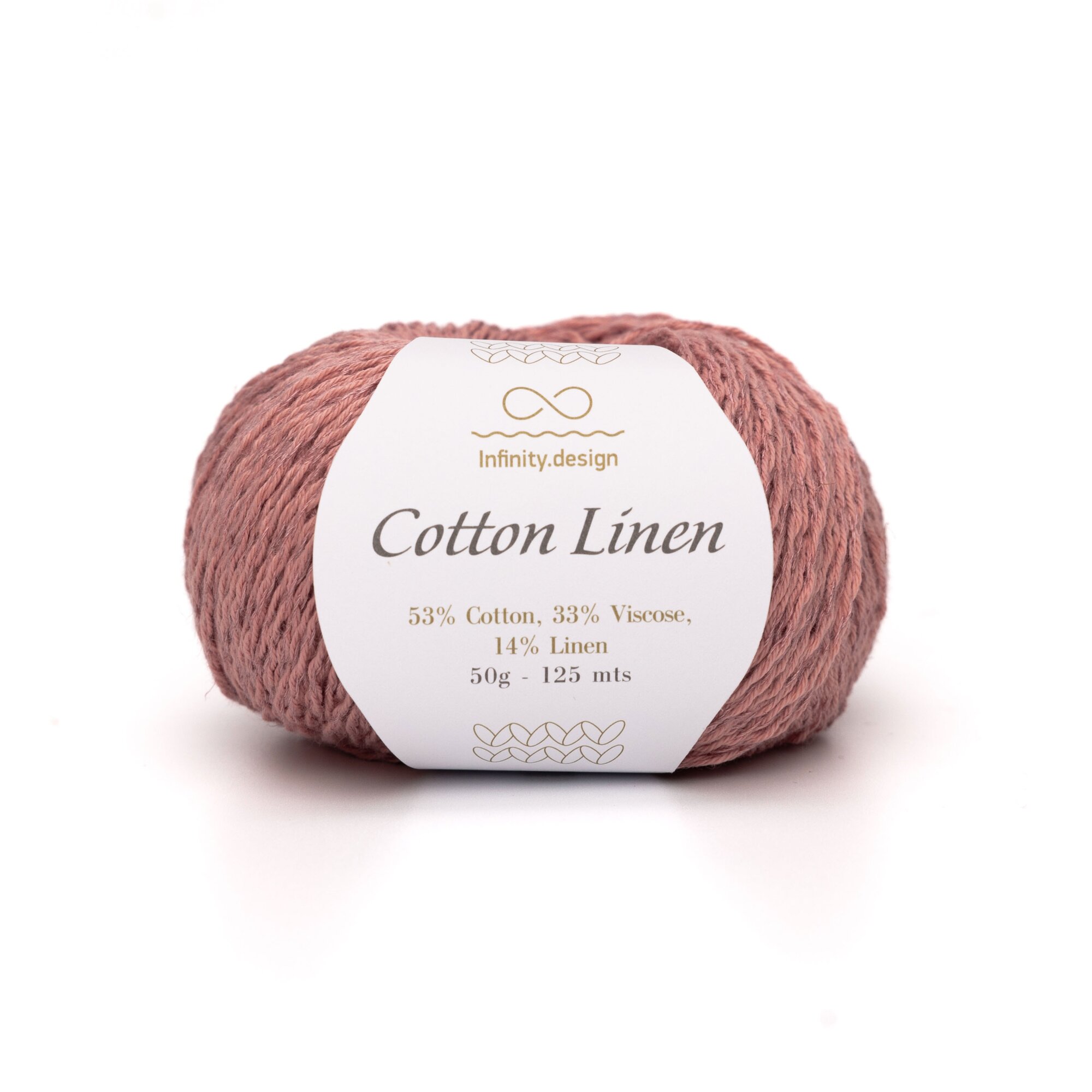 Пряжа INFINITY Cotton Linen 4323 (1 моток), 53% хлопок, 33% вискоза, 14% лен, 50г, 125м