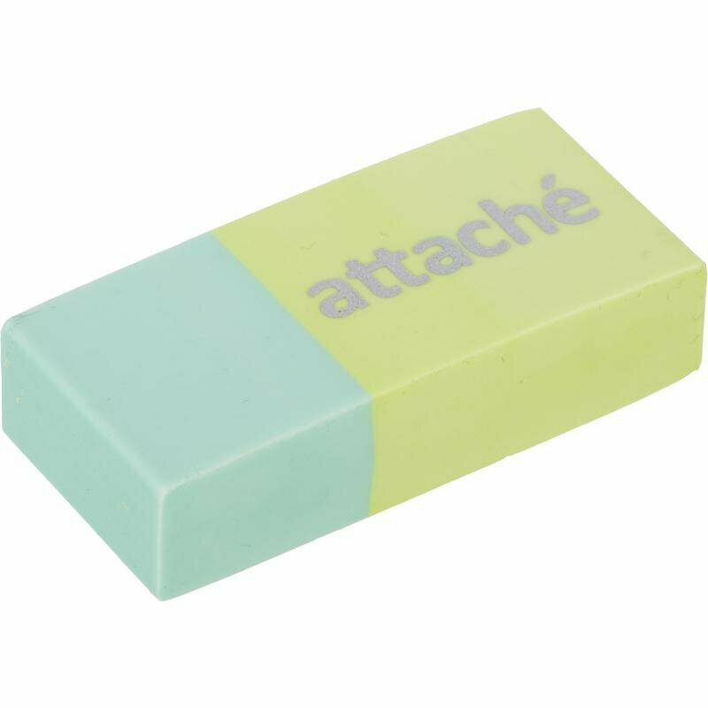 Ластик Attache Акварель каучуковый прямоугольный 45x21x11 мм, 1557375