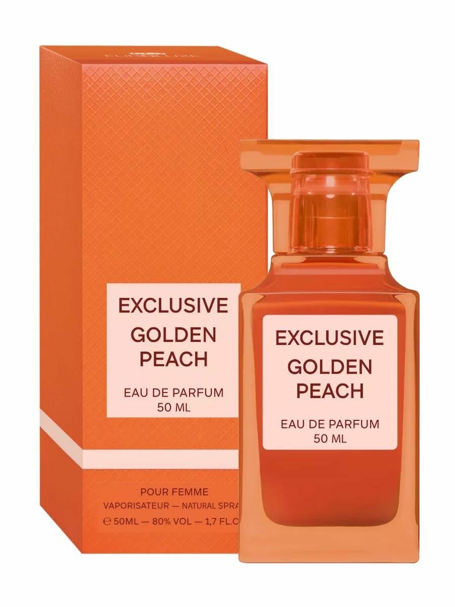 Туалетная вода Unitop "Exclusive Golden Peach", восточно-гурманская, для женщин, 50мл