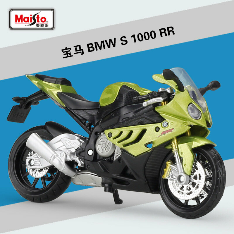 Мотоцикл Meichi, имитационный сплав, 1:18, Yamaha MT-07, зеленый