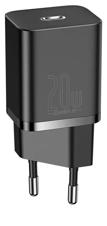 Baseus Сетевое зарядное устройство Baseus Super Si Quick Charger 1C 20W EU CCSUP-B01 (CCCJGCE-D) Черный