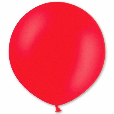 Шар латексный ненадутый В 250/101 Пастель Red Экстра 60 см (1 в уп)