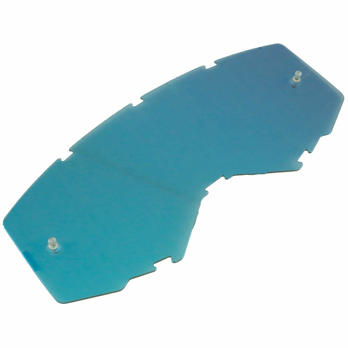 Стекло очков FLY RACING синее/зеркальное с штифтами (детское), синий/зеркальный