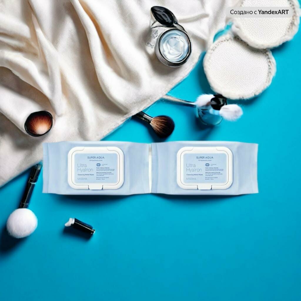 Missha Салфетки для умывания и снятия макияжа Aqua Ultra Hyalron, 30 шт - 2 уп