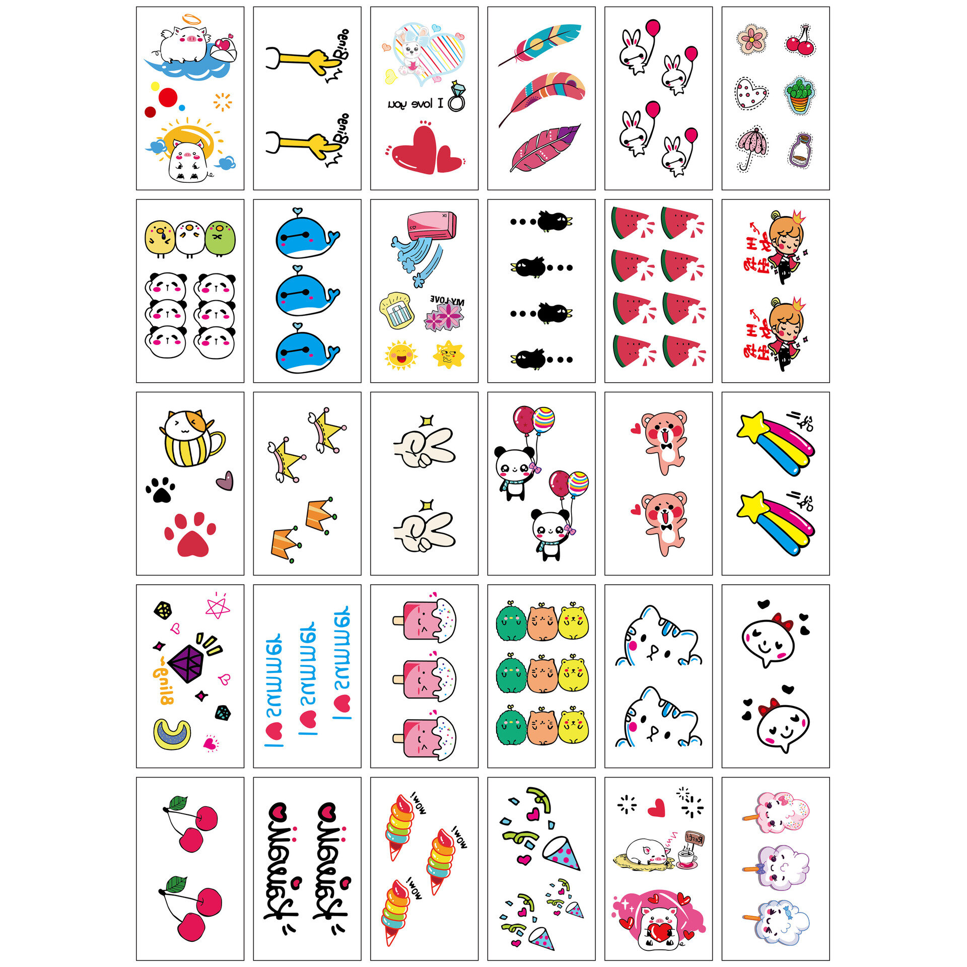 Временные татуировки-наклейки для детей с изображением традиционной китайской одежды и цветочных мотивов.