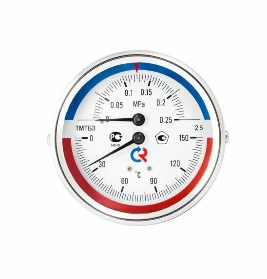 Термоманометр Росма ТМТБ-31Т.1(0-120С)(0-1MPa)G1/2.2,5