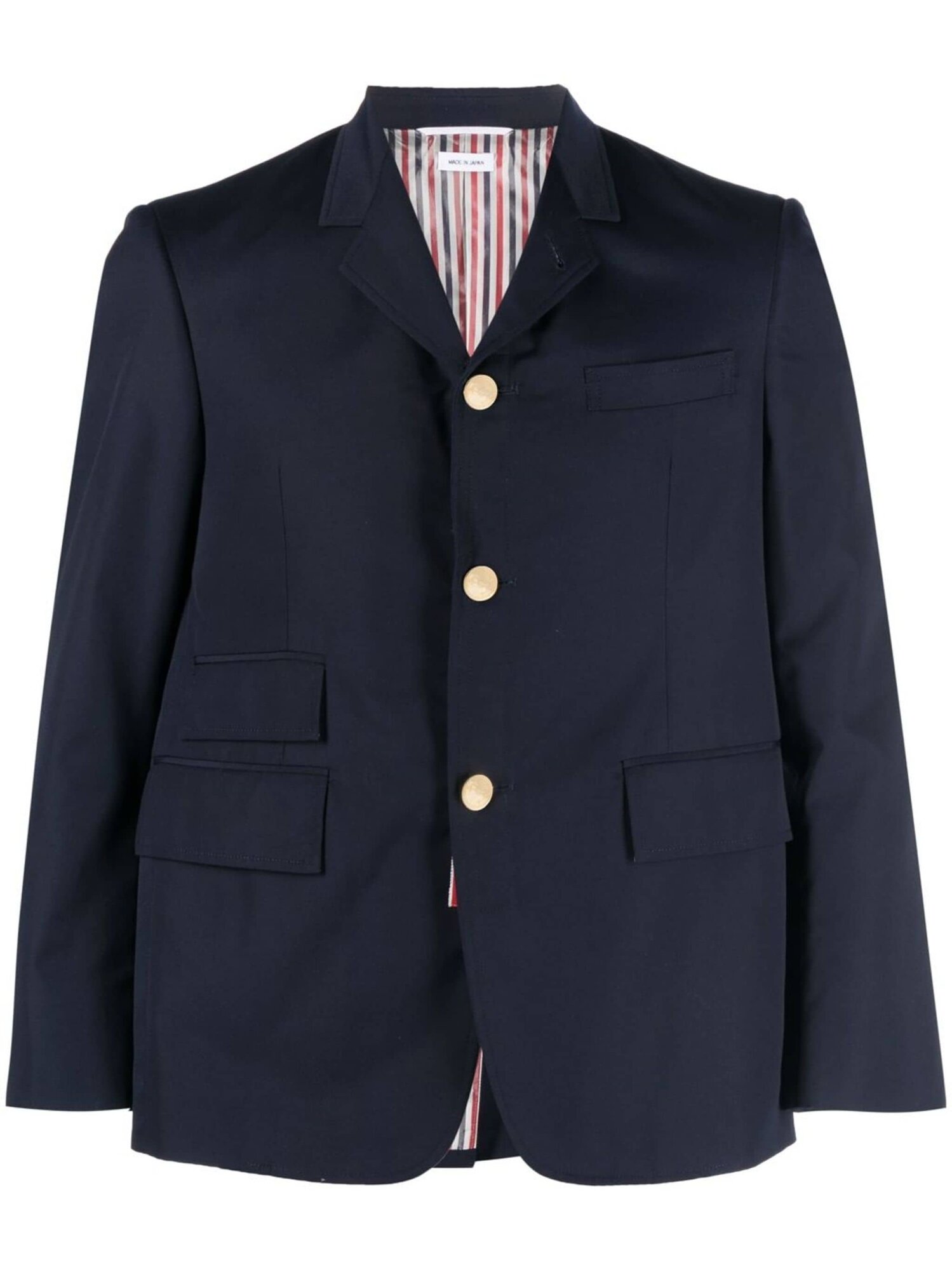 Пиджак Single-breasted cropped-sleeve blazer