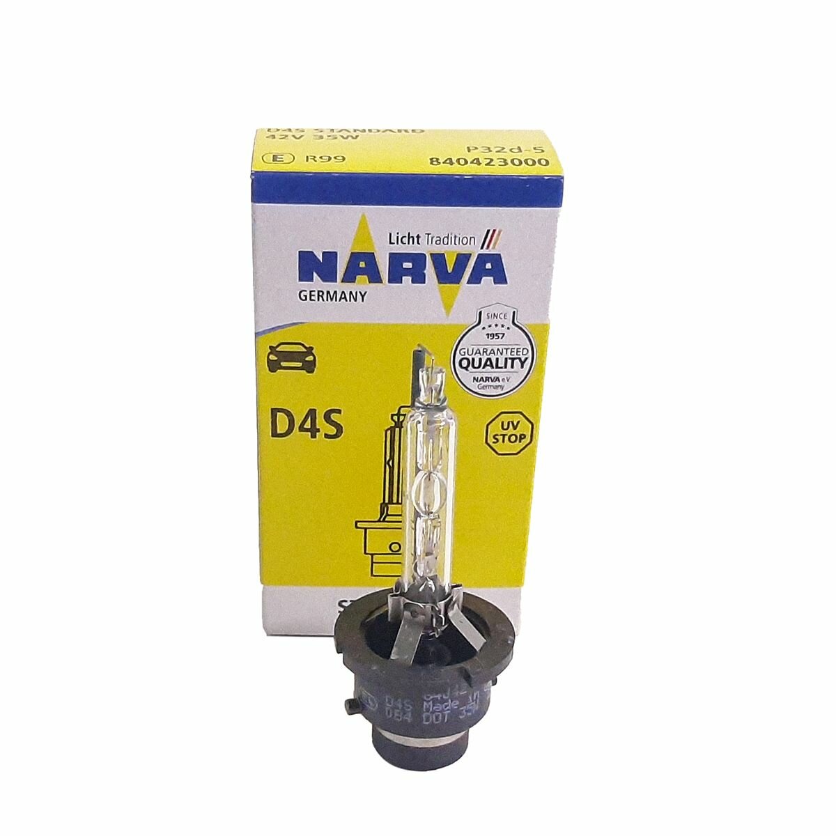 Лампа автомобильная D4S 42V-35W (P32d-5) 4300K (Narva)