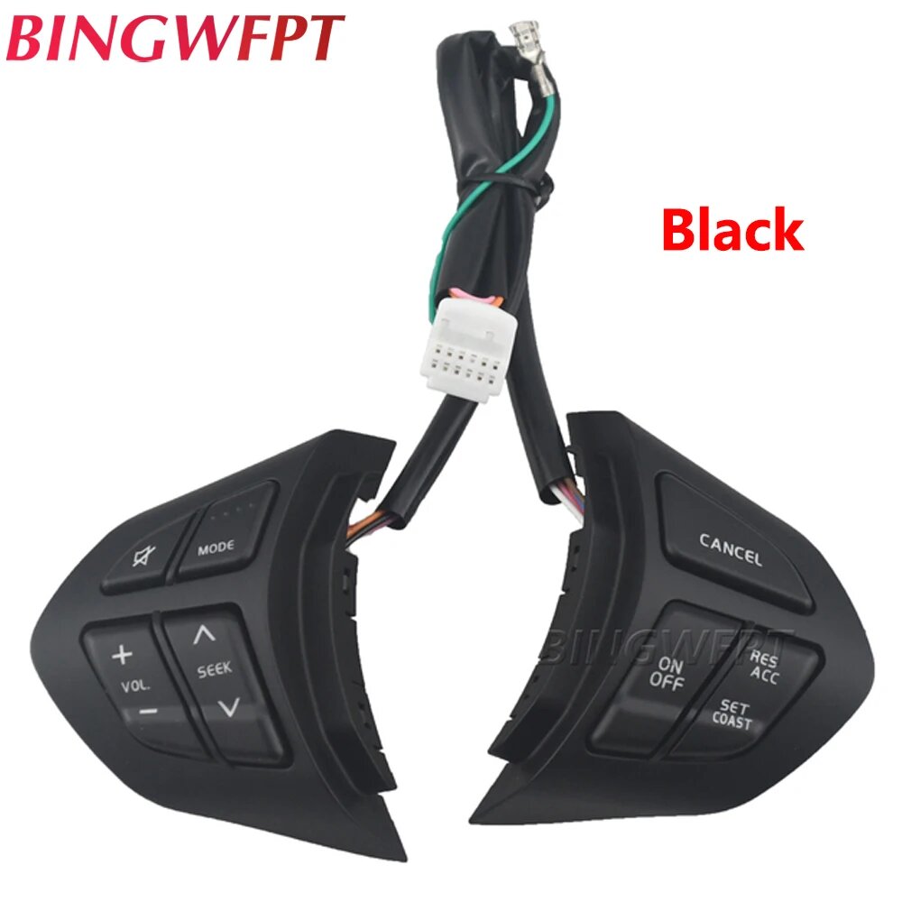 Многофункциональная кнопка на руле для Suzuki Grand Vitara 2005-2015, кнопки круиз-контроля громкости звука, переключатель с подсветкой Black