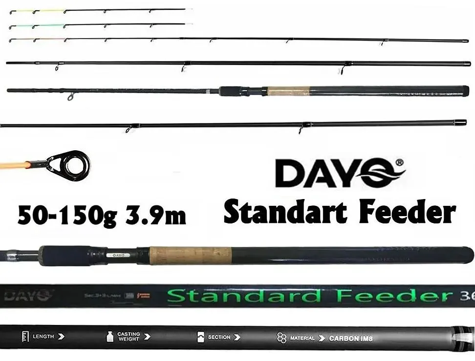 Удилище фидерное Dayo Standart Feeder, тест 50-150гр, 3.9м