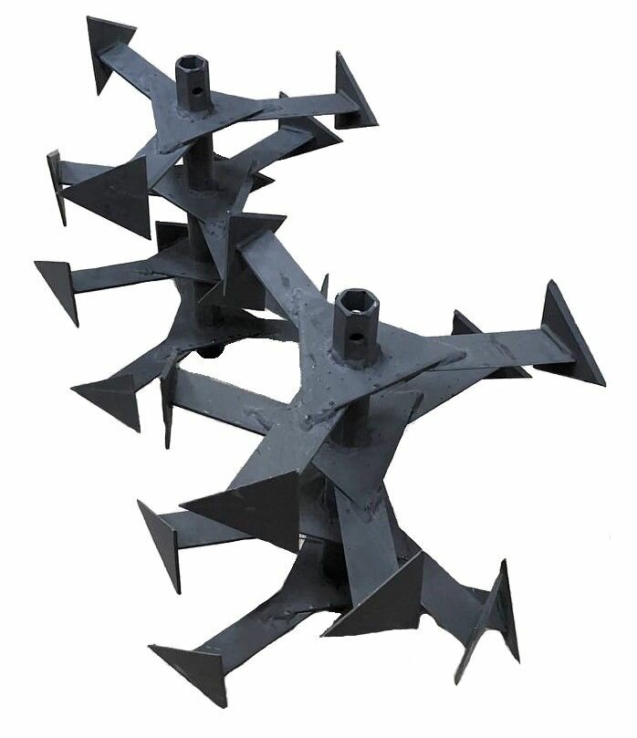 Фрезы пара 24 ножа (Гусиные лапки) шестигранник 24 мм. для мотоблока (Хопер, Patriot)