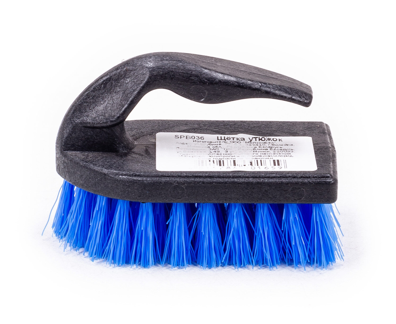 Щетка для уборки Mopexbel / Мопэксбел SPB036 утюжок, рукоятка из нескользящего материала, полипропилен, черный 10.5x5.5x7.3см / товары для дома