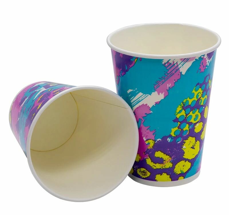 Набор стаканов картонных 300мл d-90мм уп/50шт для холодного