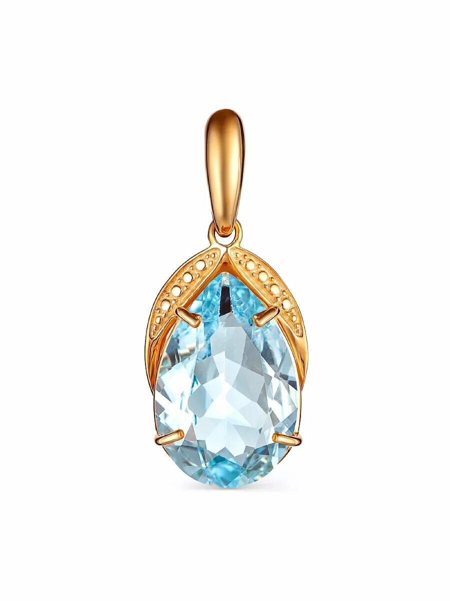 Подвеска, красное золото, 585 проба, бриллиант