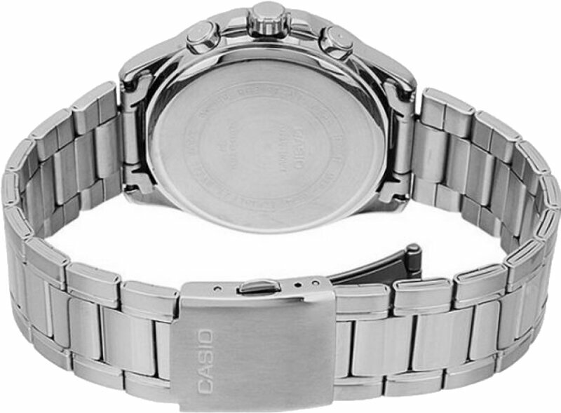 Наручные часы CASIO Collection, серебристый/черный/синий — фото 1