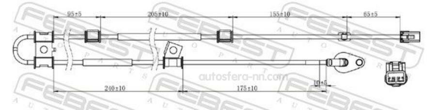FEBEST 12606012 Датчик ABS