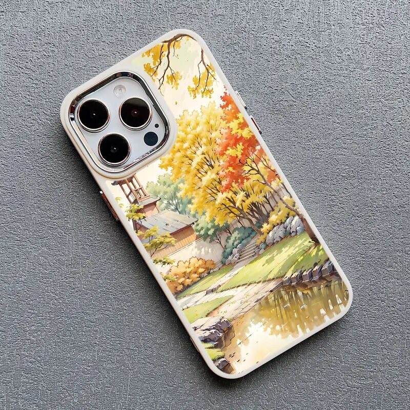 Винтажный силиконовый чехол для телефона Mountain Peak Lake для iPhone 13 12 Pro Max 16 15 11 Pro Max 14 7 8 Plus SE2 XS X XR, мягкая задняя крышка