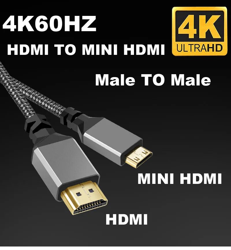 HTDTMTI HDMI удлинительный кабель Micro/Mini HDMI - HDMI Minihdmi, 5M