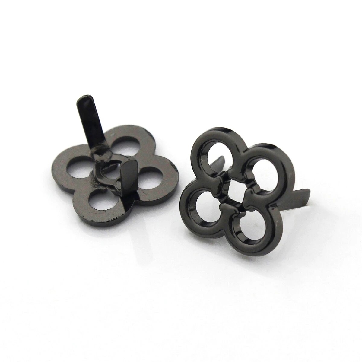 Металлическая декоративная пряжка в форме цветка, 2 шт, модная пряжка-зажим для сумок, фурнитура для кожаных сумок, сумок, обуви, аксессуары «сделай сам»