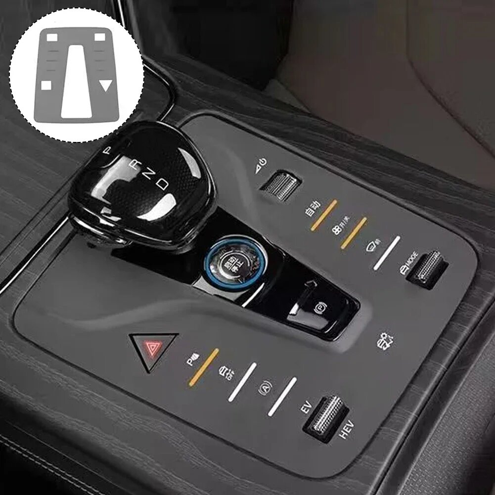 Автомобильная Центральная панель управления Кнопка ключ наклейка защитная накладка консоль Накладка для BYD Atto3 Han Tang Song Plus 2023 аксессуары Style B