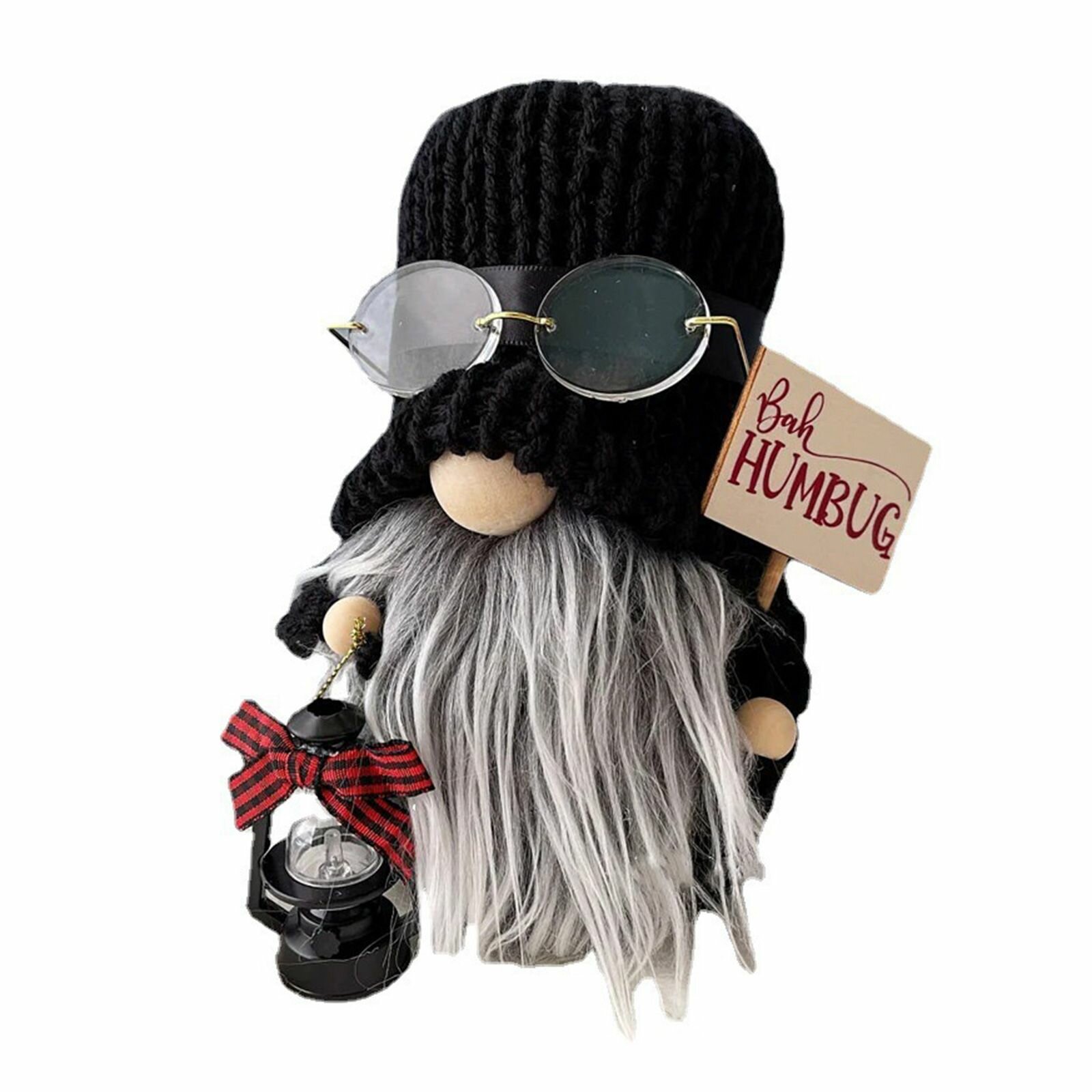 Плюшевый гном-кукла, - Очки