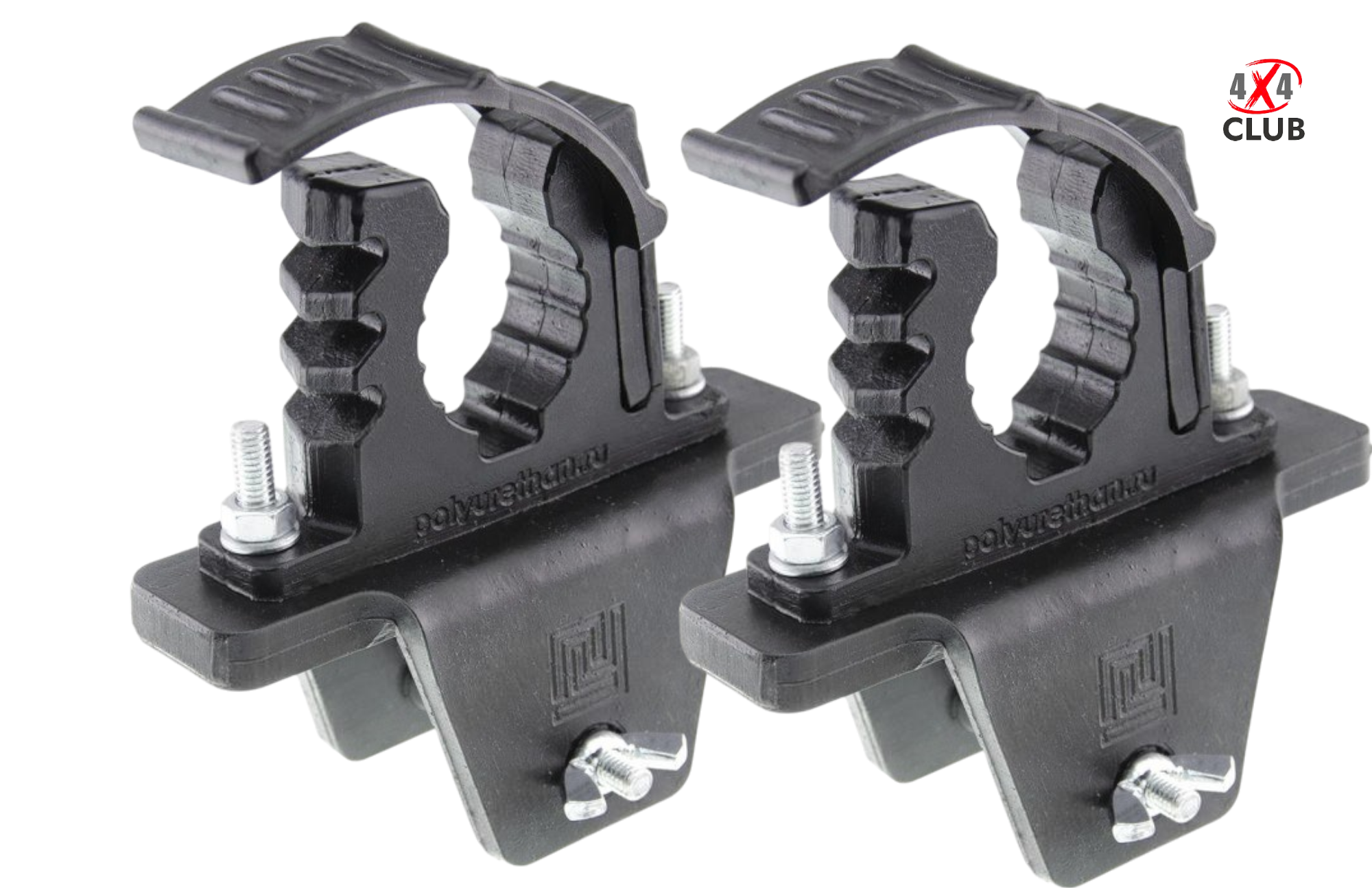 Крепление для лопаты 25 - 35 мм на автобагажник/рейлинги, комплект 2 шт