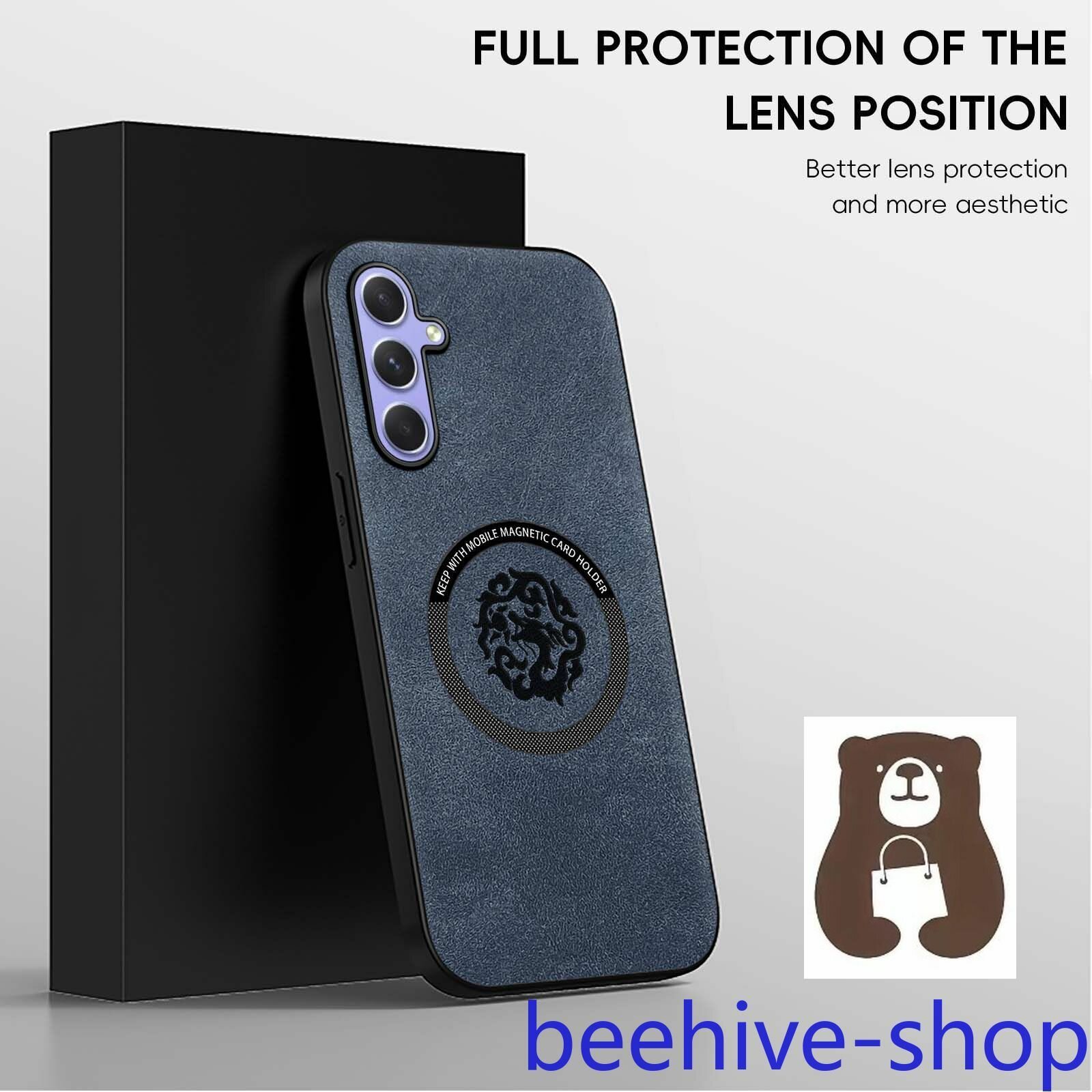 Чехол на Samsung Galaxy A54 5G /(Самсунг Галакси А54) / Высококачественная кожа / Беспроводная зарядка