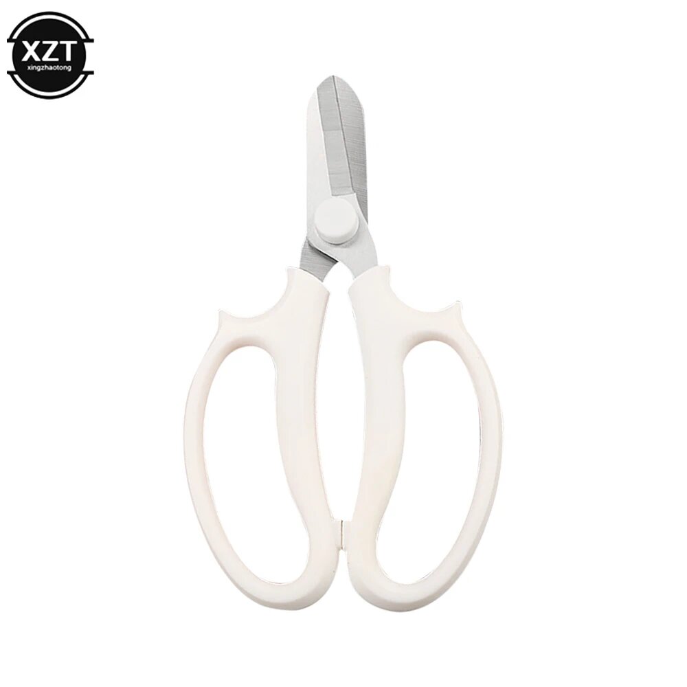 Садовые ножницы из нержавеющей стали, цветочные ножницы, профессиональная модель, Белый, белый