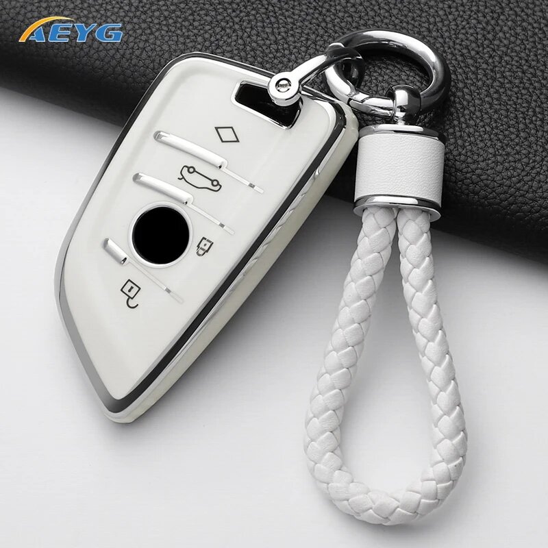 Чехол из ТПУ для автомобильного дистанционного ключа, брелок для BMW X1 X3 X4 X5 X6 F15 F16 G30 3 5 7 серии G11 F48, аксессуары, брелок