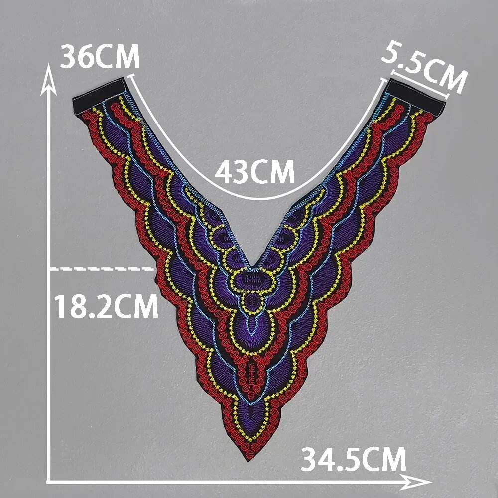 Этническое кружево на шею, style 2571, 1pcs