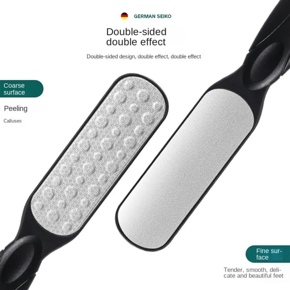 Основной уход за ногами, средство для удаления сухой кожи из нержавеющей стали, двухсторонняя пилочка для ног, средство для удаления мозолей, шлифовальные пилочки для ног, инструменты для педикюра