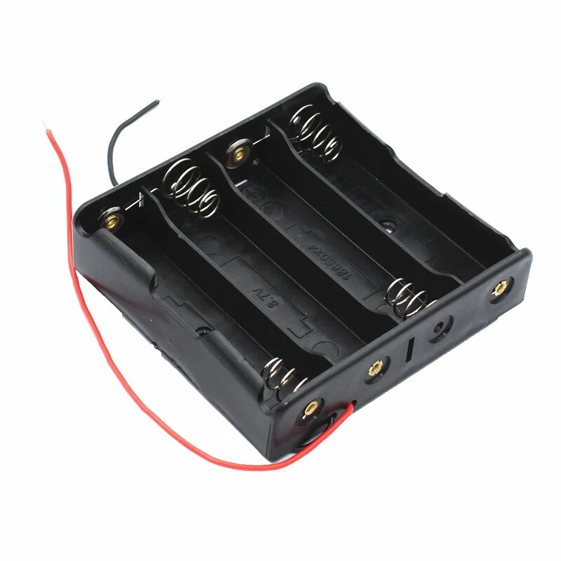 PQZULK Battery Storage Box для 1-4 аккумуляторов 18650 разноцветный
