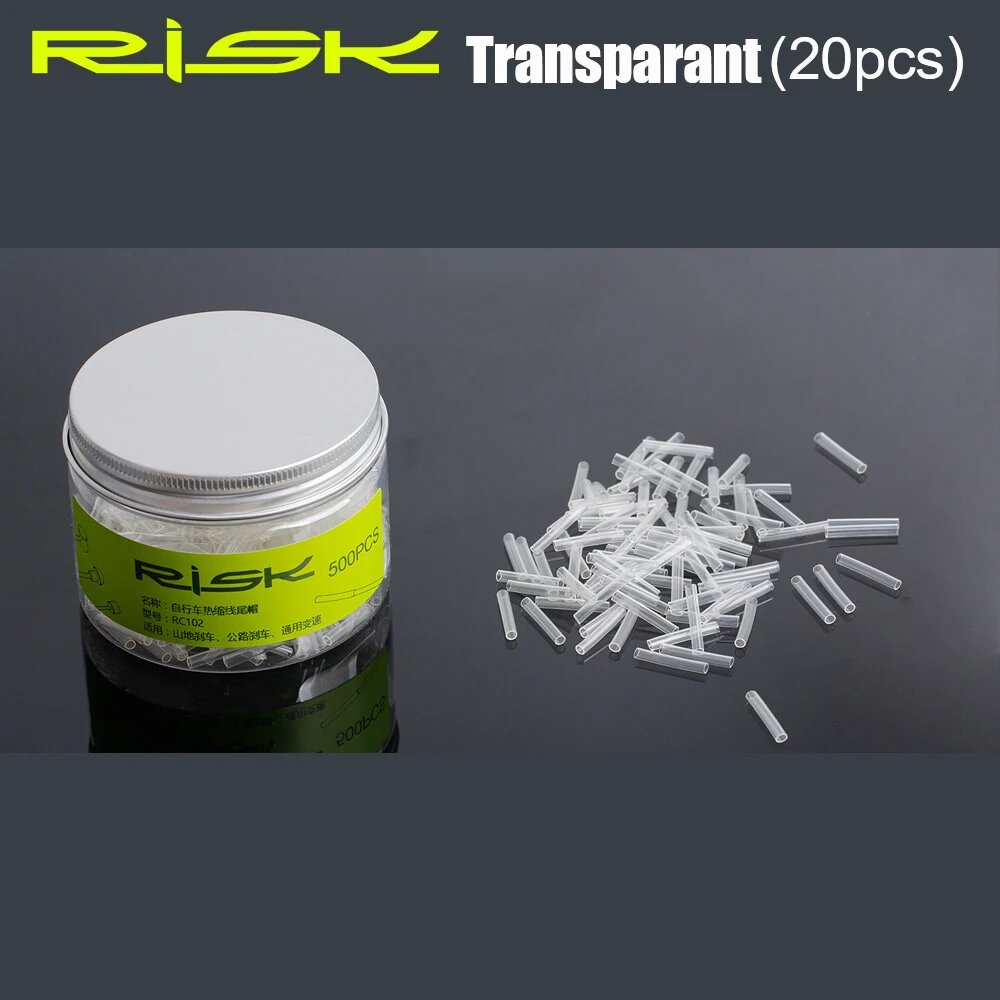 RISK термоусадочные наконечники Transparent, 20 шт.