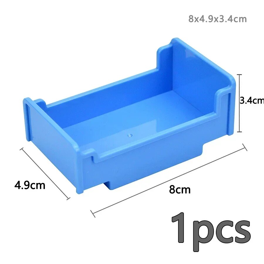 Синий контейнер для хранения 8x4.9x3.4 см