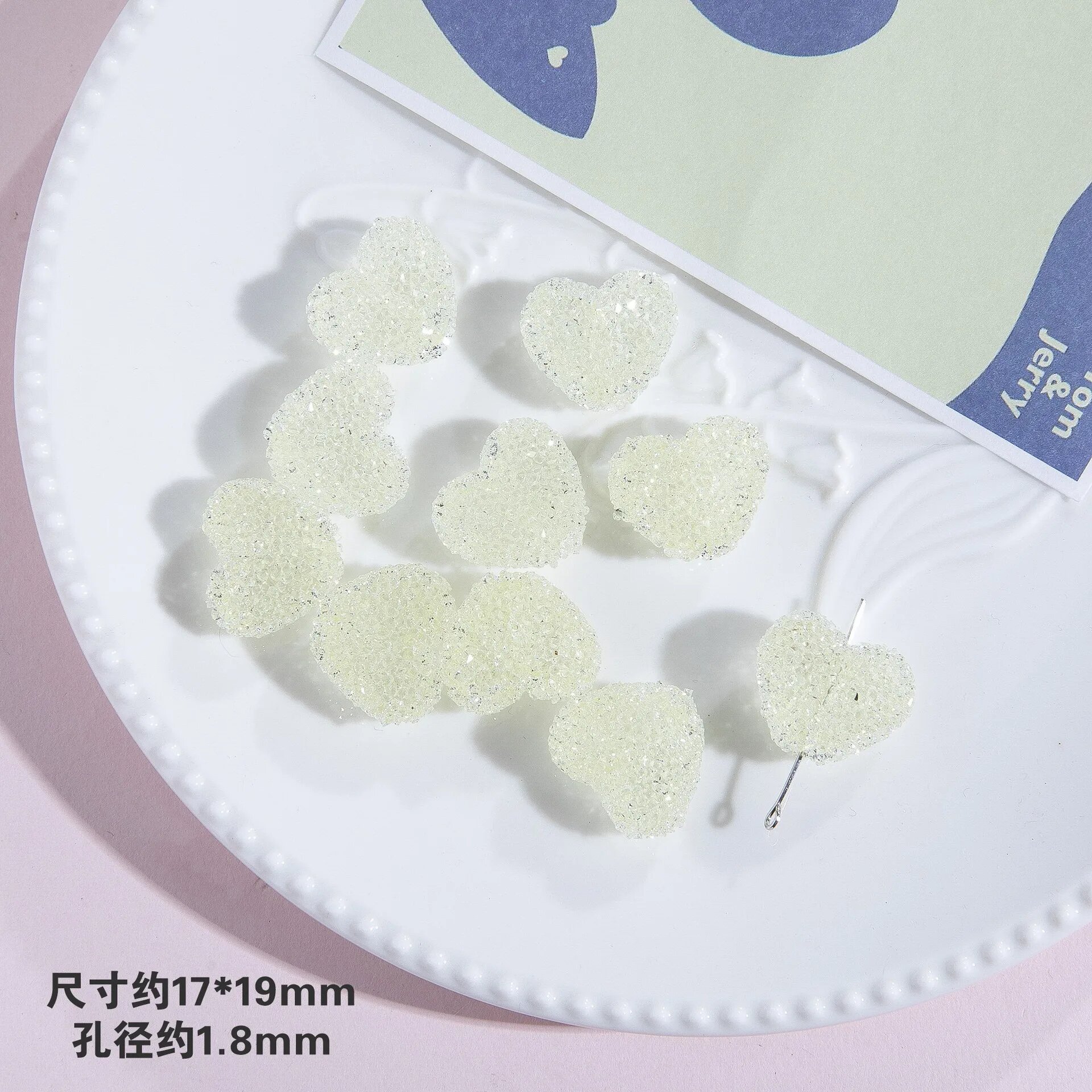 Серьги "Сахарное сердце", Цвет: qian huang, ST32