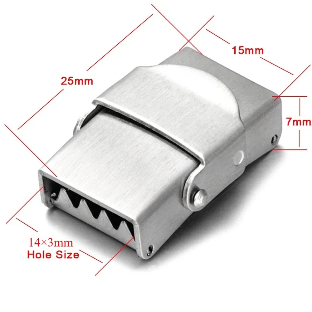 Застежка для браслета EMBLAASK 14x3mm Brushed