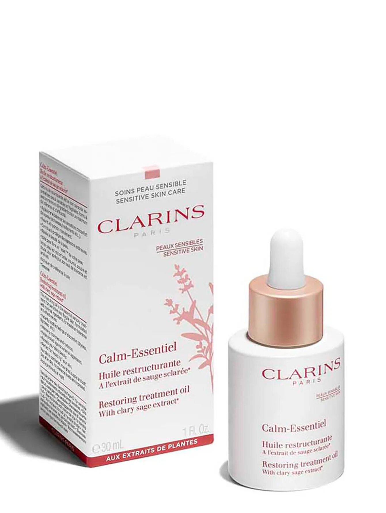 Clarins Calm-Essentiel Успокаивающее масло для чувствительной кожи, 30 мл