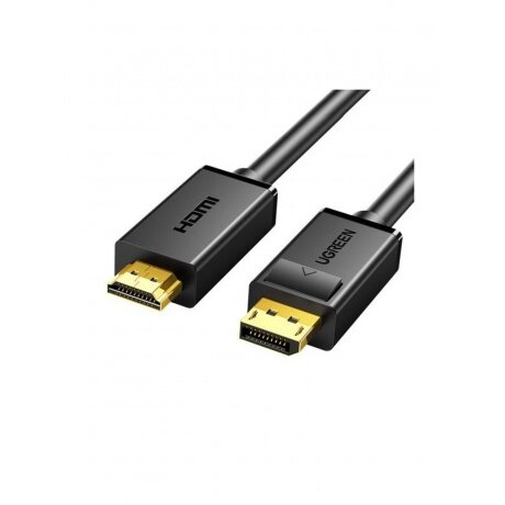 Кабель UGREEN DP101 (10203) DP Male to HDMI Male Cable. 3м. черный