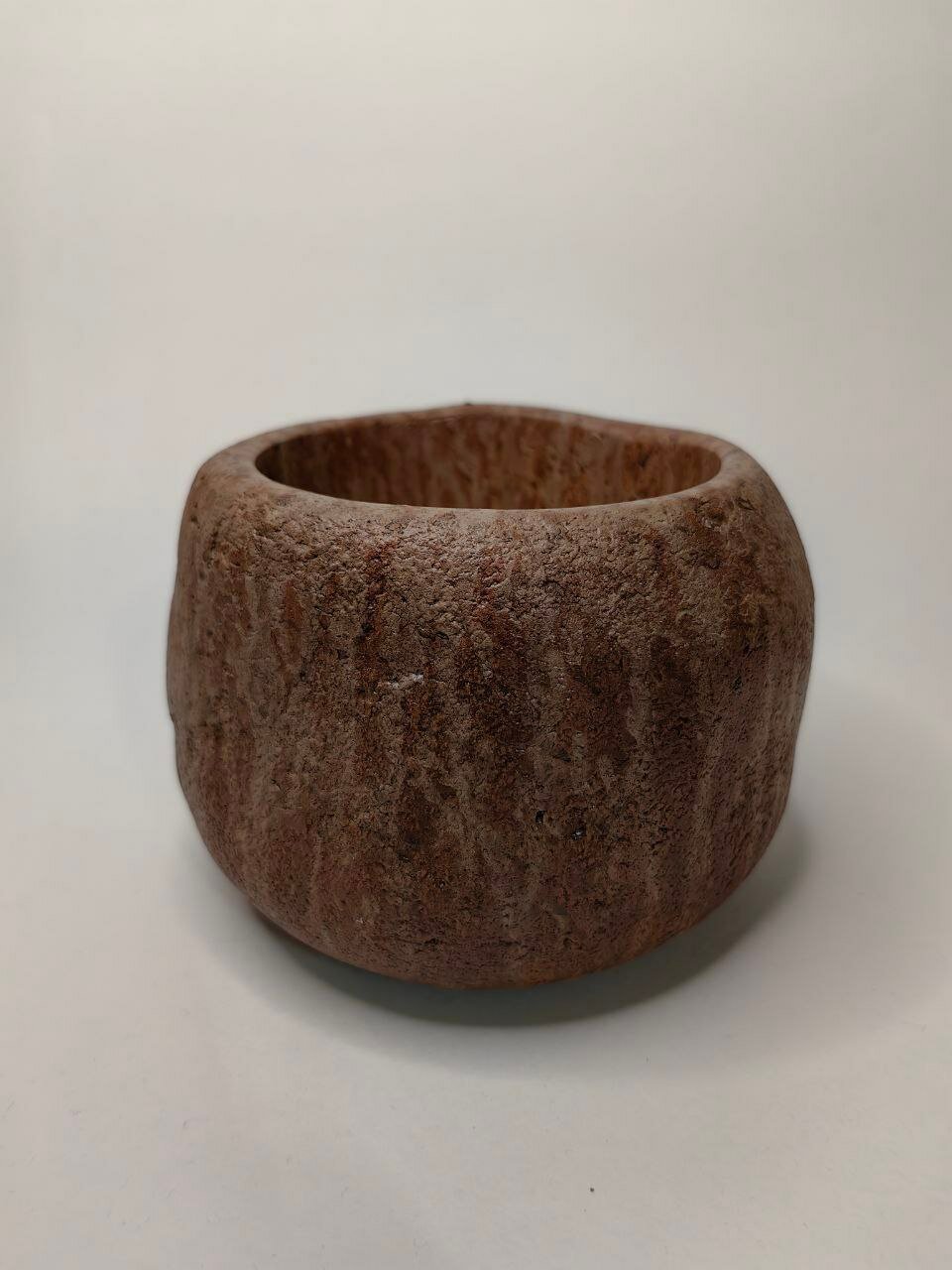 Декоративное кашпо, BARABASH decor studio, цвет красный, размер 16,5х12 см, материал бетон.