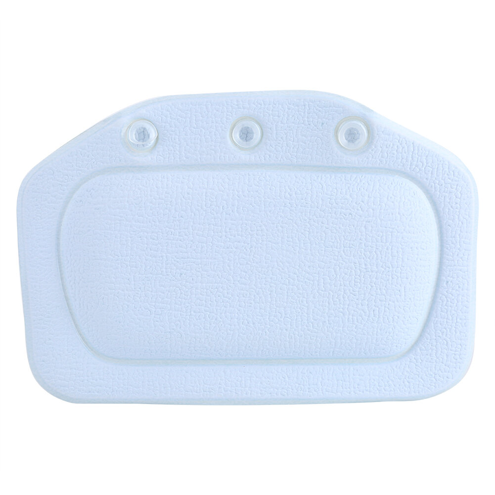 Мягкая поролоновая подушка для спа-ванны, подголовник, подушка для головы, шеи и спины, для ванной комнаты, синий цвет.